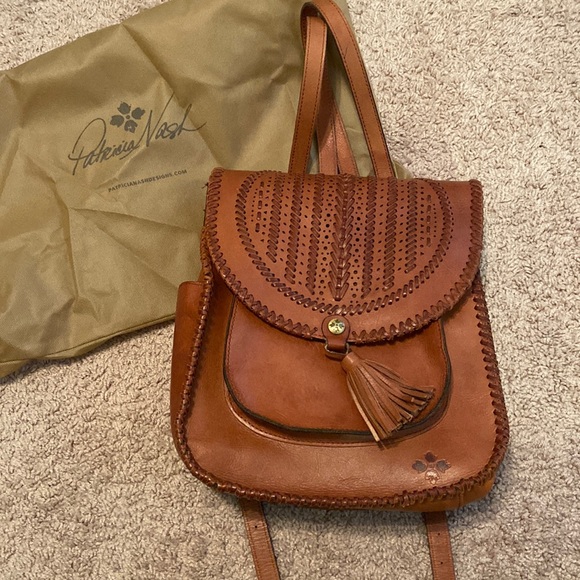Patricia Nash | Bags | Patricia Nash Leather Back Pack Book Bag With ...
